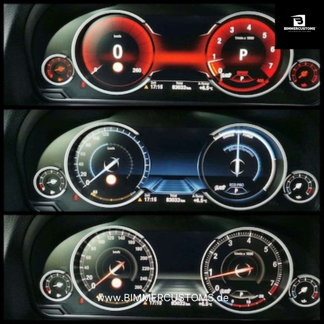 DIGITALES TACHO 6WB NACHRÜSTUNG FÜR BMW F30 F31 F32 F33 F36 F10 F11 – BIMMERCUSTOMS